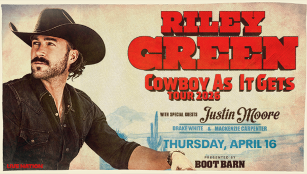Riley Green: Cowboy As It Gets Tour 2026