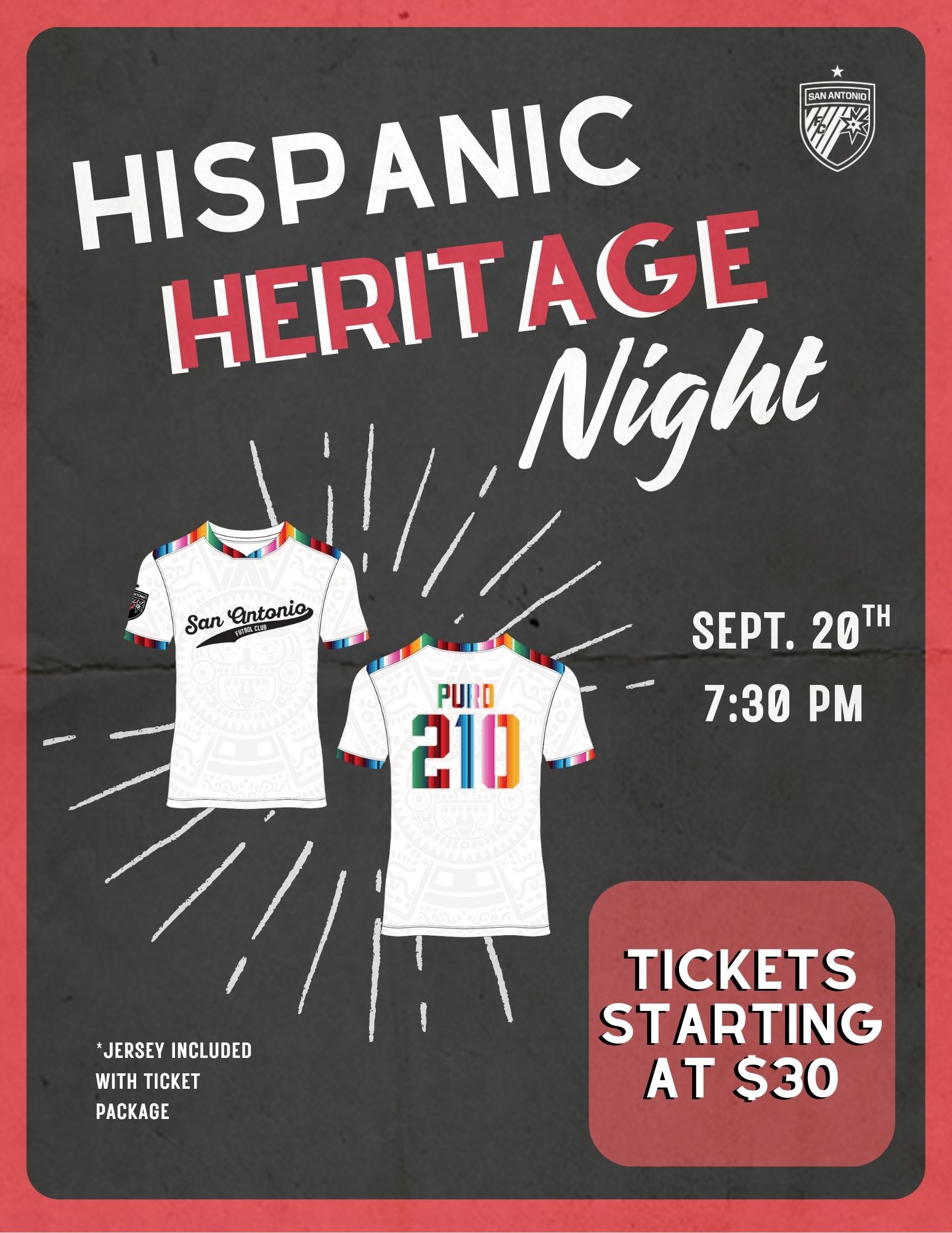 Hispanic Heritage Night Jersey Offer - SAFC