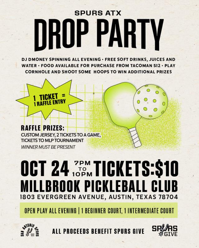 Spurs ATX Drop Party - A Night of Pickleball