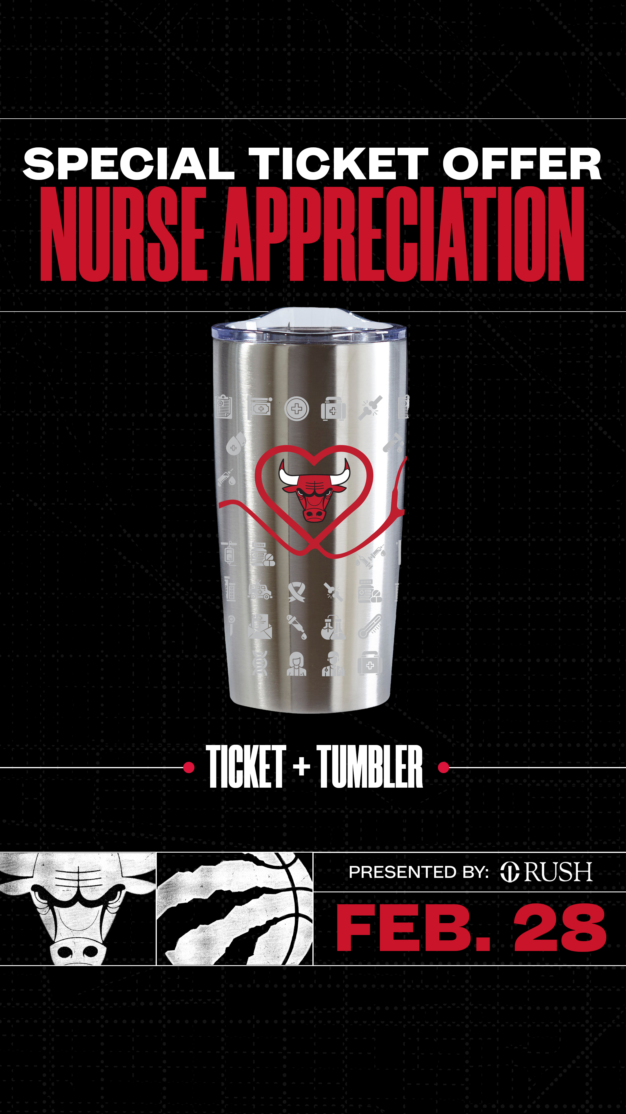 SOLD OUT Nurse Appreciation Ticket Offer – Bulls vs. Raptors