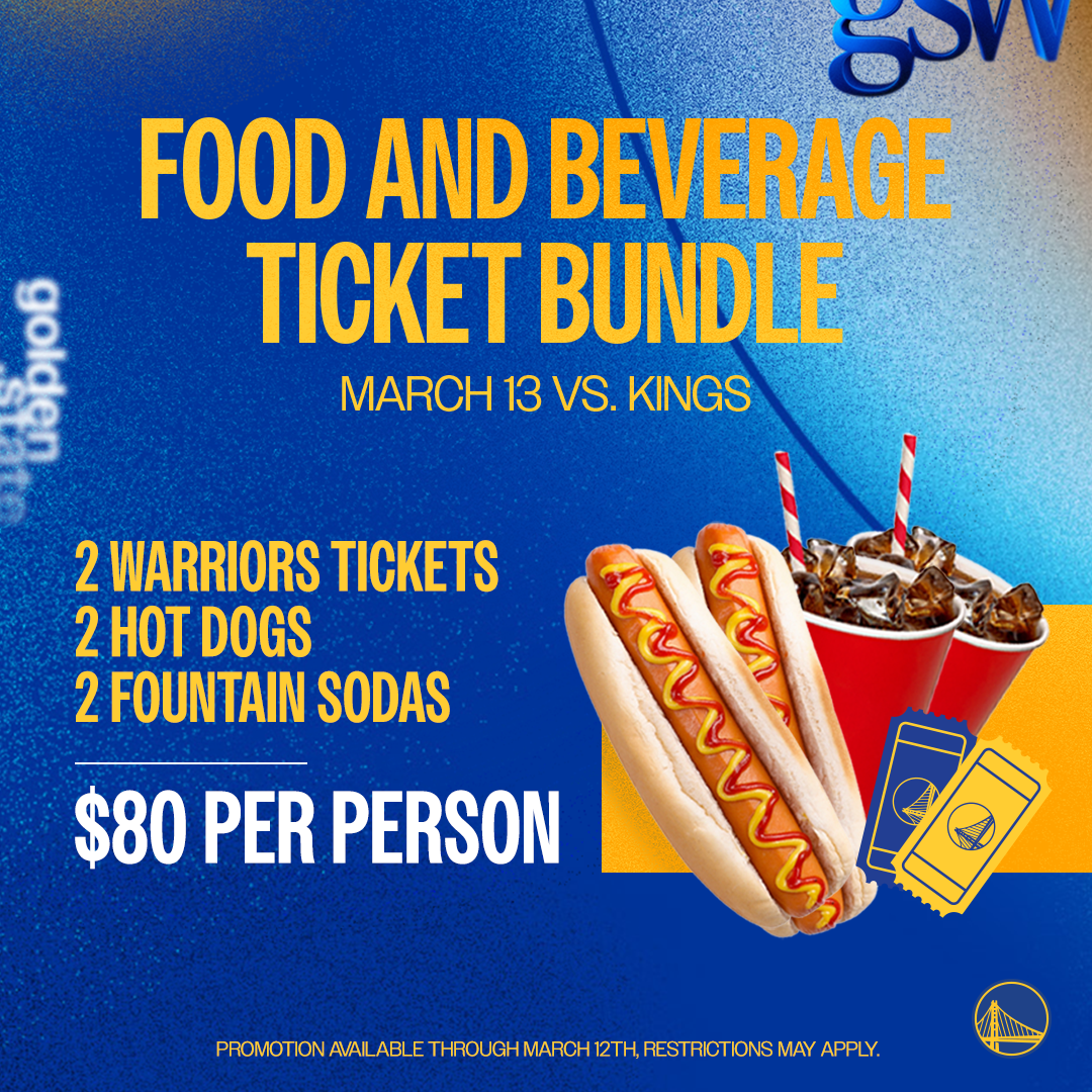 GSW Food & Beverage Bundle - 3/13 vs Kings