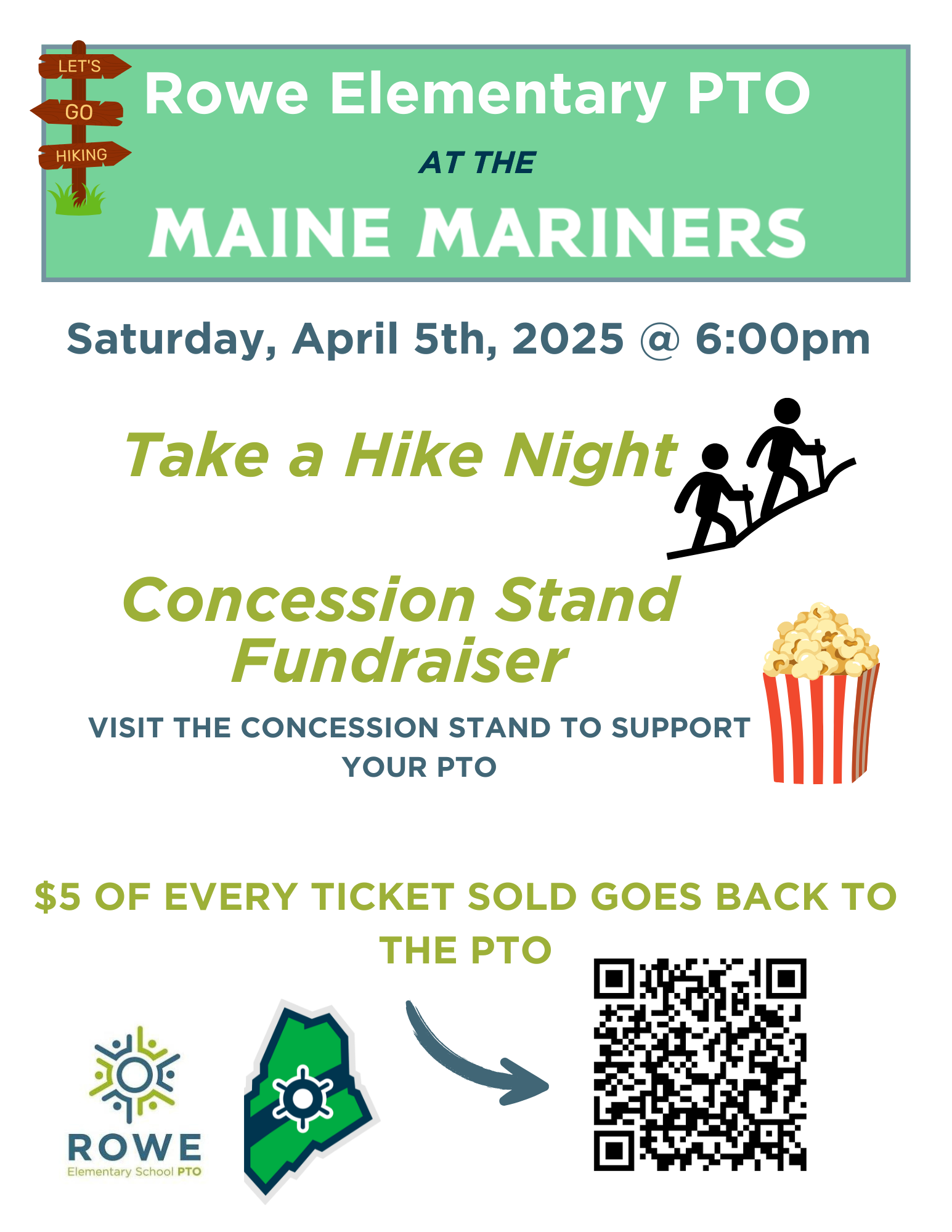 Rowe Elementary PTO Fundraiser at the Maine Mariners