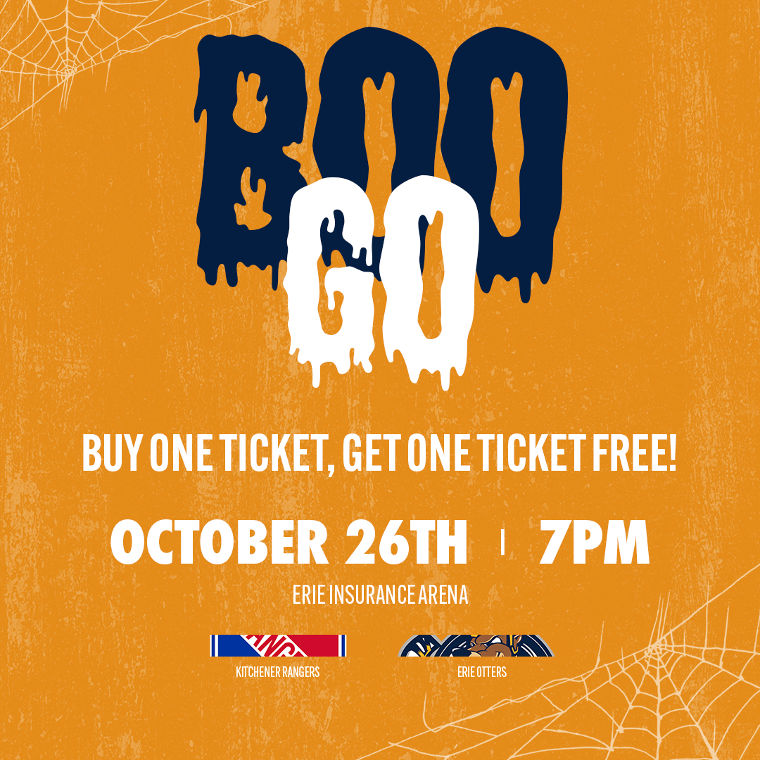 BOO-GO Ticket Offer (BOGO) - Oct. 26th Otters Game