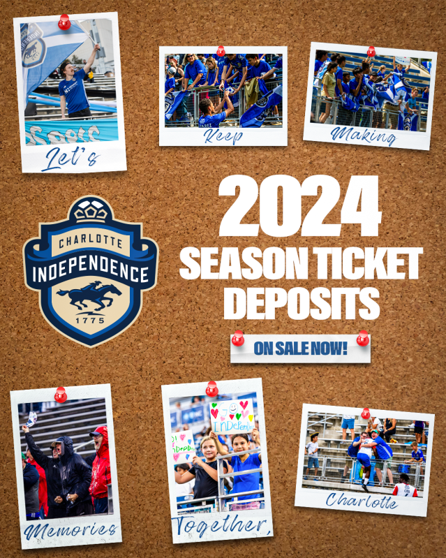 2024 Charlotte Independence Season Ticket Deposit